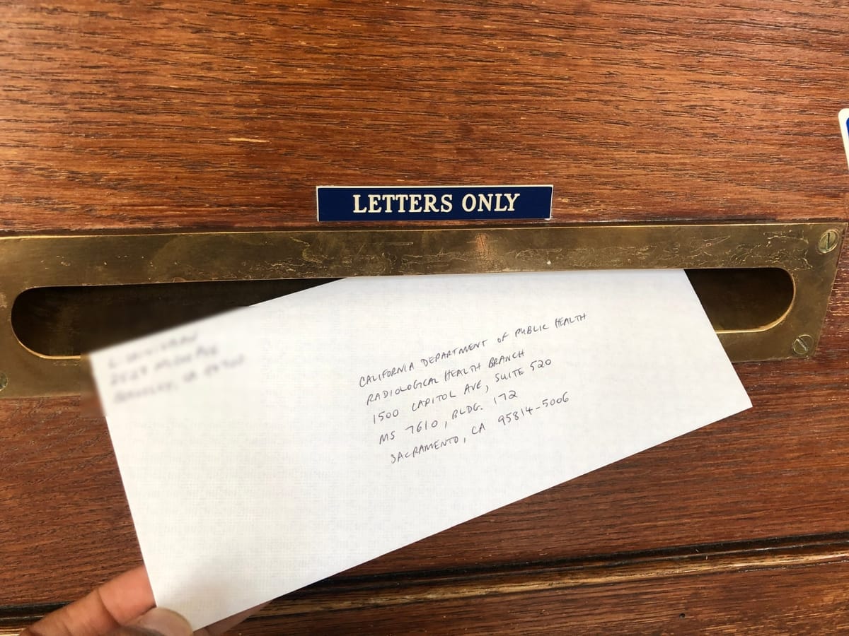 How to update your Fluoroscopy license mailing address